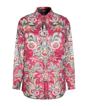 Etro Floral-printed Long-sleeved Coat