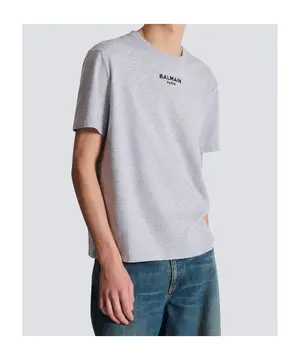 Balmain Embroidered T-shirt - Grey