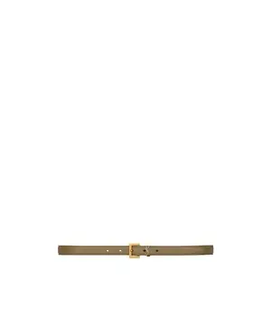 Saint Laurent Saint Laurent Cassandre Thin Belt Dry Lagoon Color