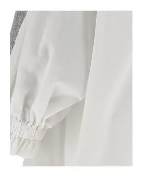 Sacai Crewneck Pleated Back Shirt Jumper