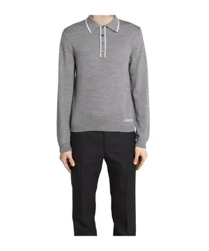 Gucci Perforated Polo Shirt