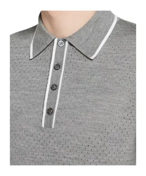 Gucci Perforated Polo Shirt