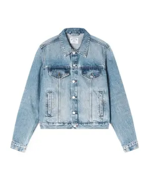 Emporio Armani Faded Denim Trucker Jacket