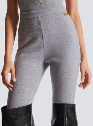 Balmain Logo Plaque Leggings