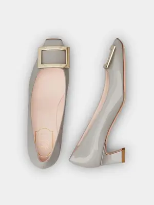 ROGER VIVIER Trompette Buckled Pumps - Gray