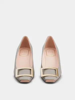 ROGER VIVIER Trompette Buckled Pumps - Gray