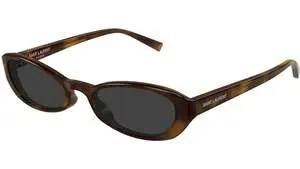 Saint Laurent Oval Frame Sunglasses - Black