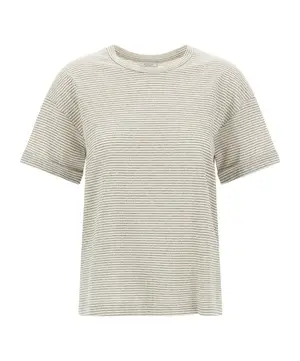 Peserico Short Sleeve Crewneck T-shirt - Beige