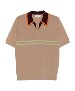 Dries Van Noten Striped Knitted Polo Shirt - No