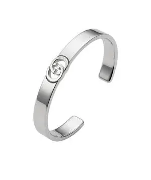 Gucci Interlocking G Cuff Bracelet - White