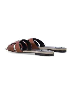 Saint Laurent Tribute Slip-on Flat Sandals