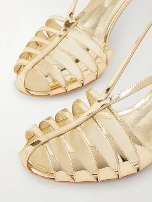 FERRAGAMO Lilie Metallic Leather High-heeled Sandals