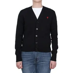 AMI Paris V-neck Buttoned Cardigan