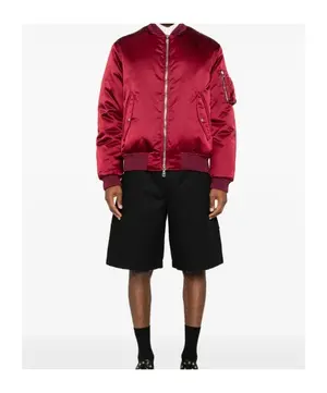 Gucci Zip-up Bomber Jacket - Red