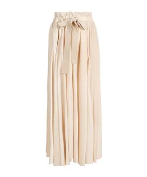 PATOU Ribbon Maxi Skirt - Beige