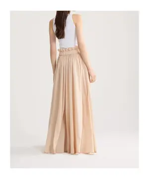 PATOU Ribbon Maxi Skirt - Beige