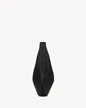 Saint Laurent Icare Quilted Lambskin Hobo Bag - Black