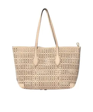 GIANNI CHIARINI Mashup Perforated Tote Bag