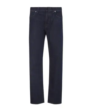 Stone Island Logo Patch Jeans - Black