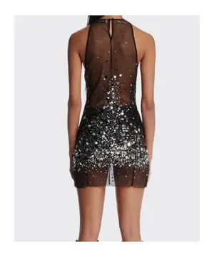 Attico Sequined Mini Dress