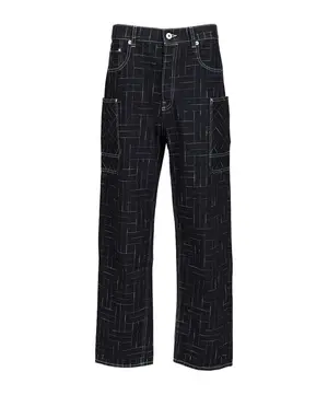Kenzo Weave Denim Cargo Jeans