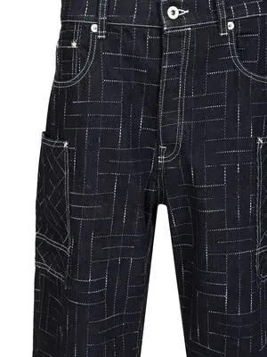 Kenzo Weave Denim Cargo Jeans