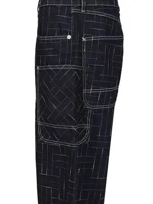 Kenzo Weave Denim Cargo Jeans