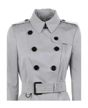 Burberry Double-breasted Trench Coat - Gray