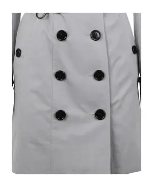 Burberry Double-breasted Trench Coat - Gray