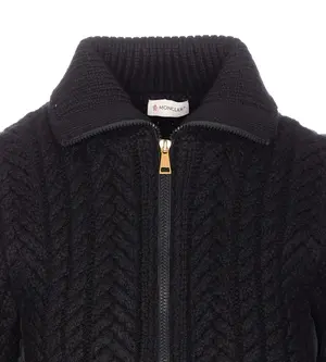 Moncler Wool Zipper Cardigan