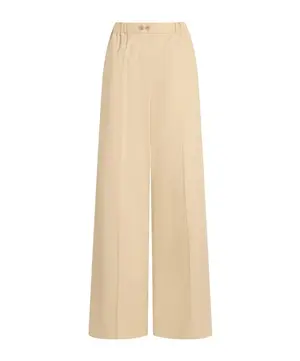 PATOU Elasticated Wide-leg Pants - Nude