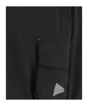 AND WANDER Flap Pocket Hooded Jacket