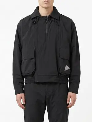AND WANDER Flap Pocket Hooded Jacket