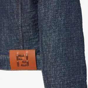 Fendi Quilted Ff Motif Denim Jacket
