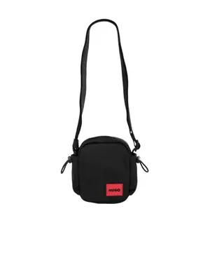 Hugo Boss Zippered Shoulder Bag - Black