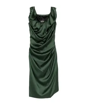 VIVIENNE WESTWOOD Ginnie Amber Draped Dress - Green