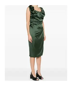 VIVIENNE WESTWOOD Ginnie Amber Draped Dress - Green