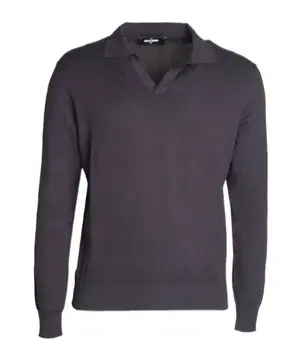 GRAN SASSO Open Collar Knitted Sweater