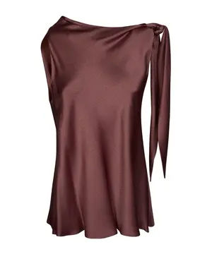 Antonelli Firenze One-shoulder Knotted Cover-up - Red