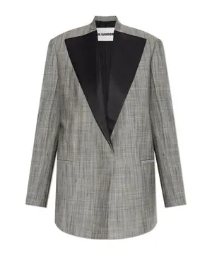 JIL SANDER Long Sleeve Jacket With Lapel Collar