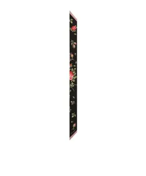 Dolce & Gabbana Dolce Gabbana Rose Bouquet-printed Twill Scarf - Multicolour
