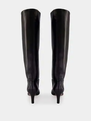 Paris Texas Elsa Over-the-knee Stiletto Boots - Black
