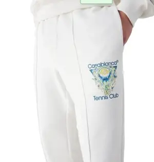 Casablanca Tennis Club Drawstring Pants - White