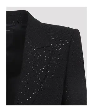 TOM FORD Sequined Single-breasted Jacket - Black