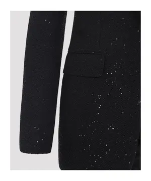 TOM FORD Sequined Single-breasted Jacket - Black