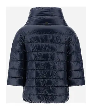 Herno Padded Jacket With Stand Collar - Black