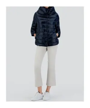 Herno Padded Jacket With Stand Collar - Black