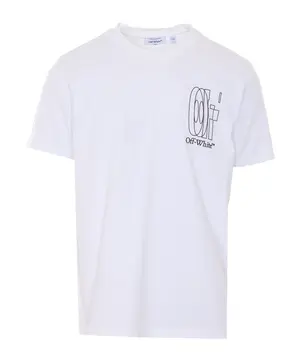 Off-White Double Arrow Logo T-shirt - White