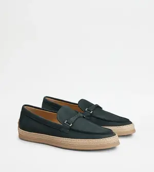 TOD'S Suede Loafers - Black