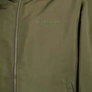 Givenchy Zip-up Hooded Coat With Drawstring - Khaki